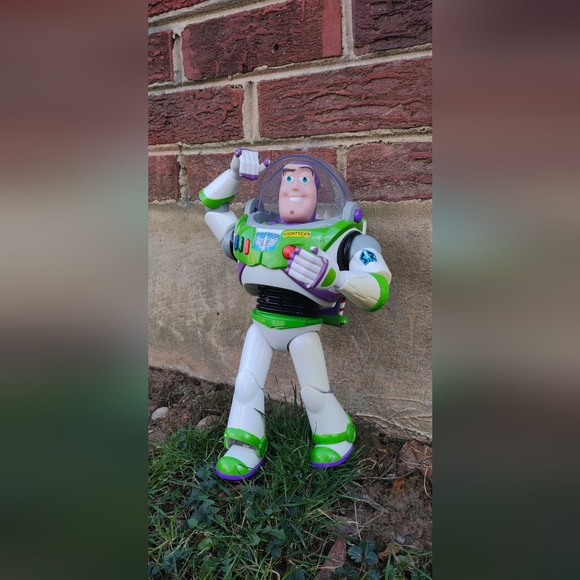 Disney | Toys | Buzz Lightyear Action Figure White Green Purple | Poshmark